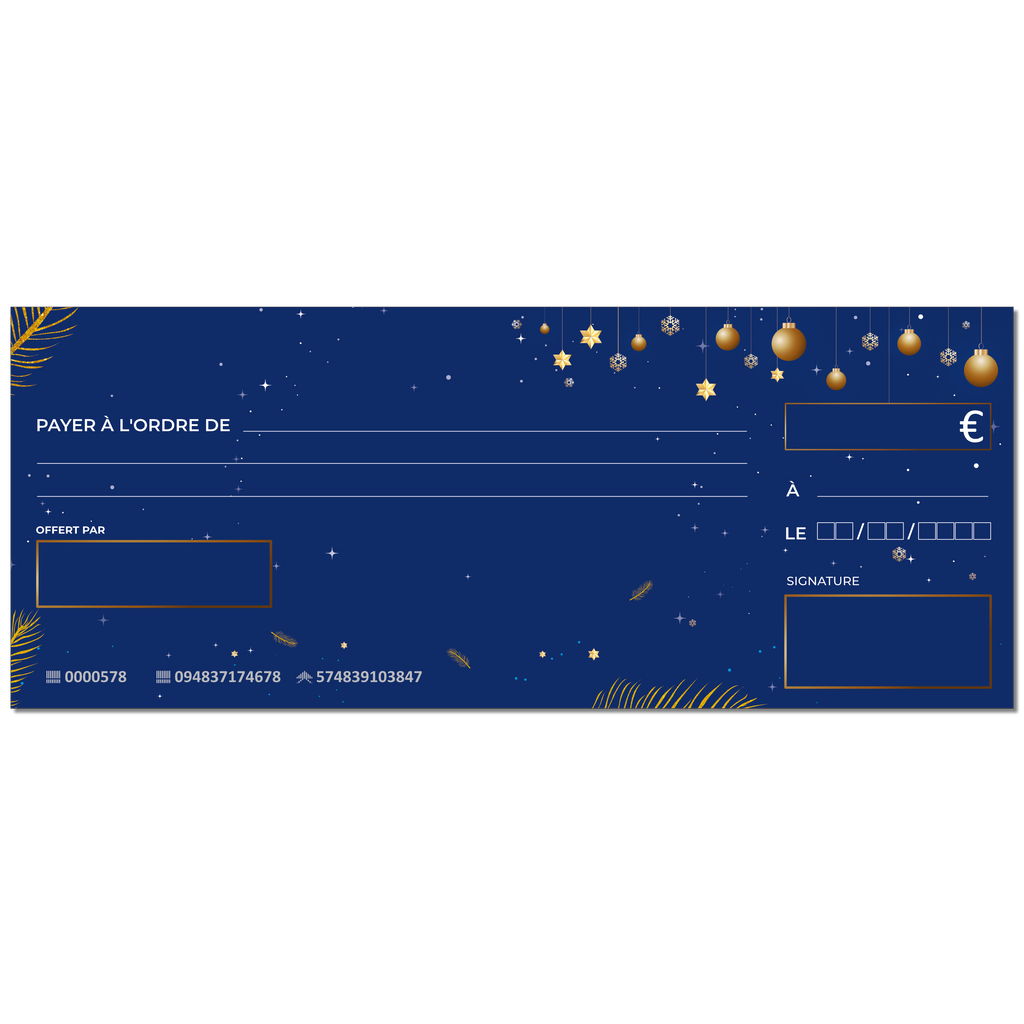 Chèque vierge à imprimer — Bien-stocker