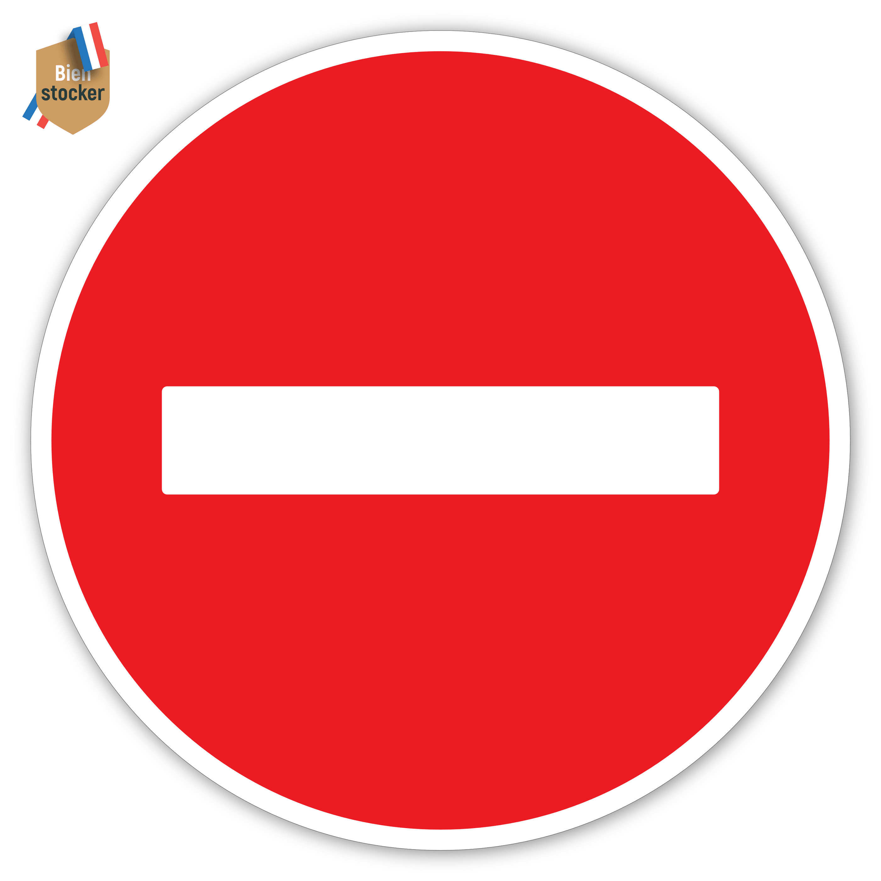 Sticker mural panneau sens interdit — Bien-stocker